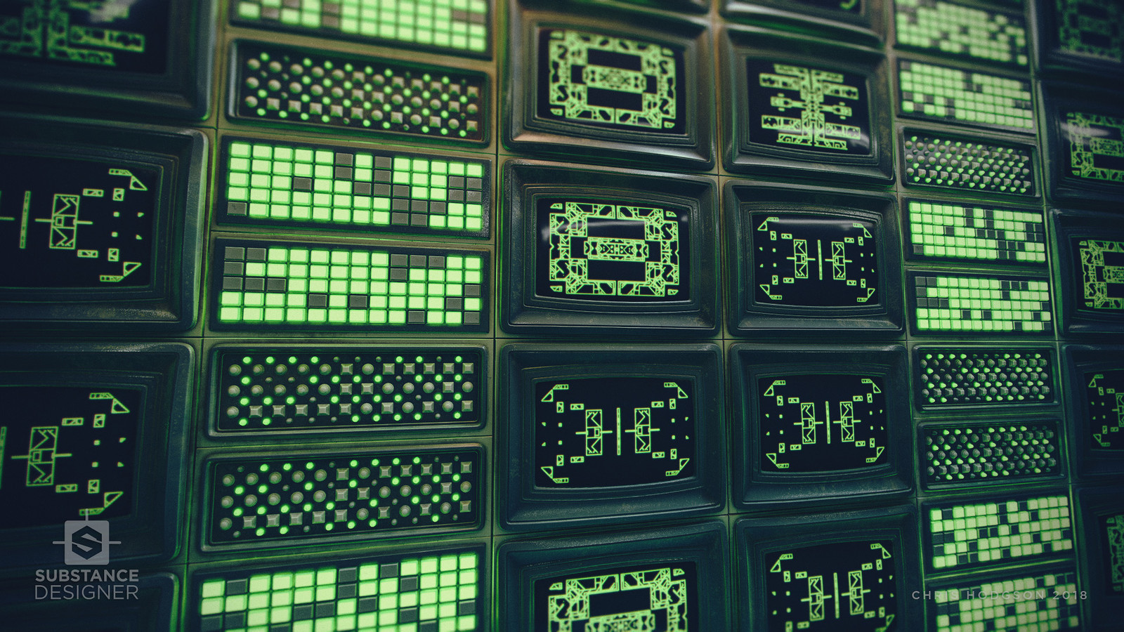 Chris Hodgson - Sci-Fi Retro Computer Displays