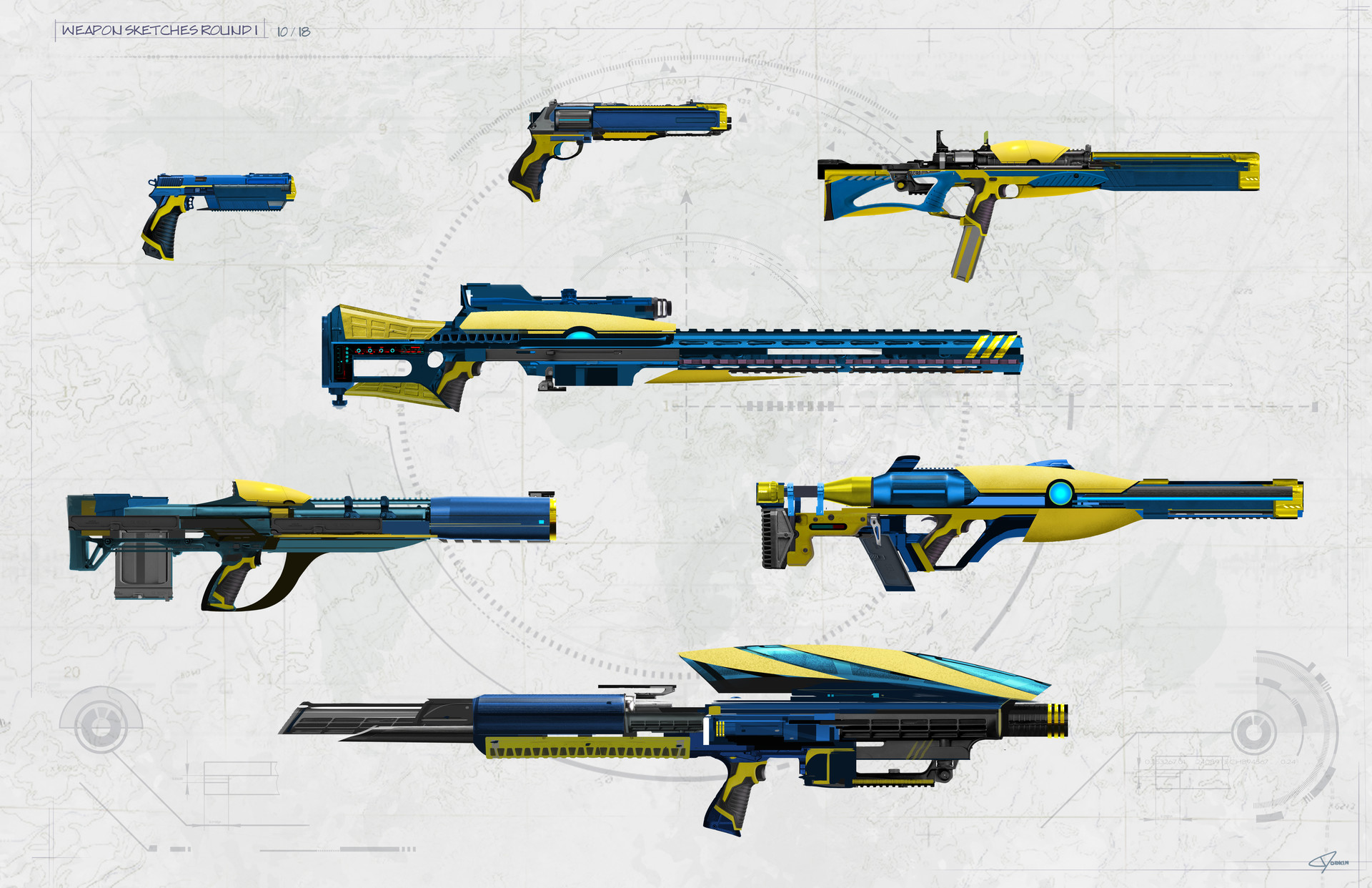 ArtStation - Weapon Sketches