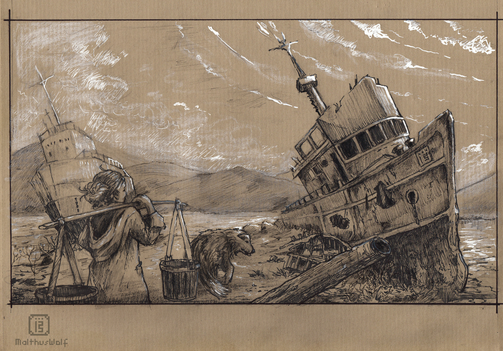 ArtStation - Aral sea catastrophe