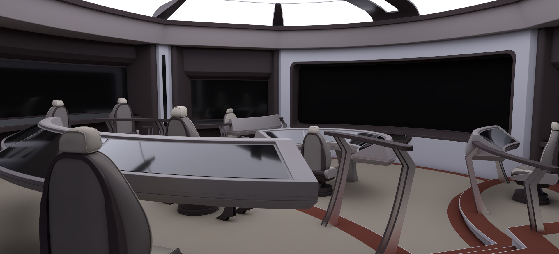 Michael Zock - WIP - Star Trek TNG Interceptor Class Bridge