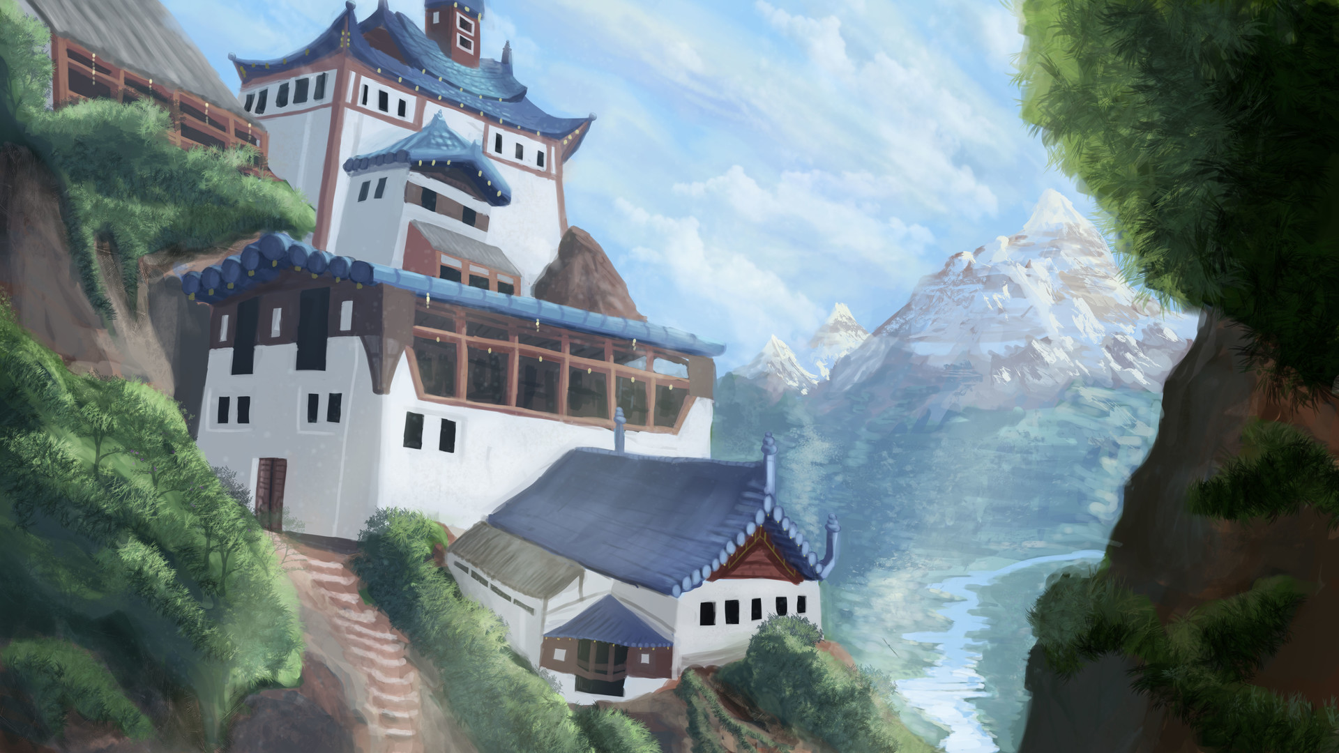 ArtStation - Cloud Monastery