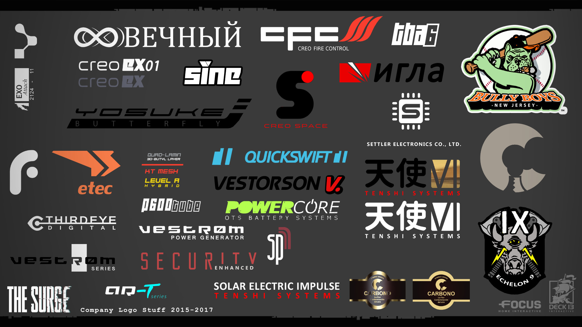 David Blatt - THE SURGE: Decals, Company Logos and Iron Maus