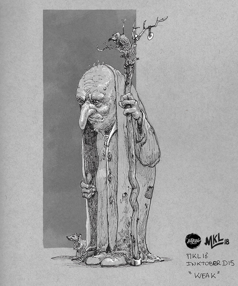 ArtStation - Inktober day 15 : Weak