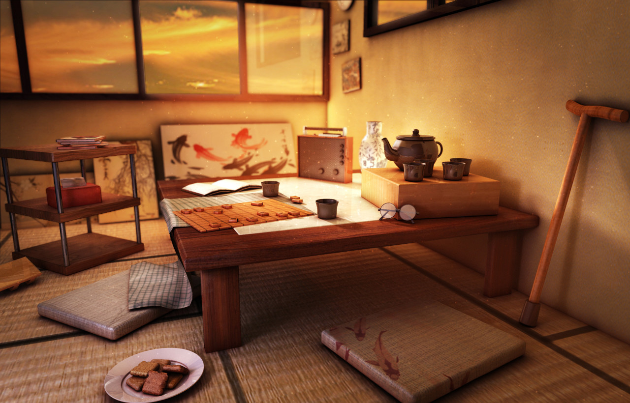 ArtStation - Japanese room
