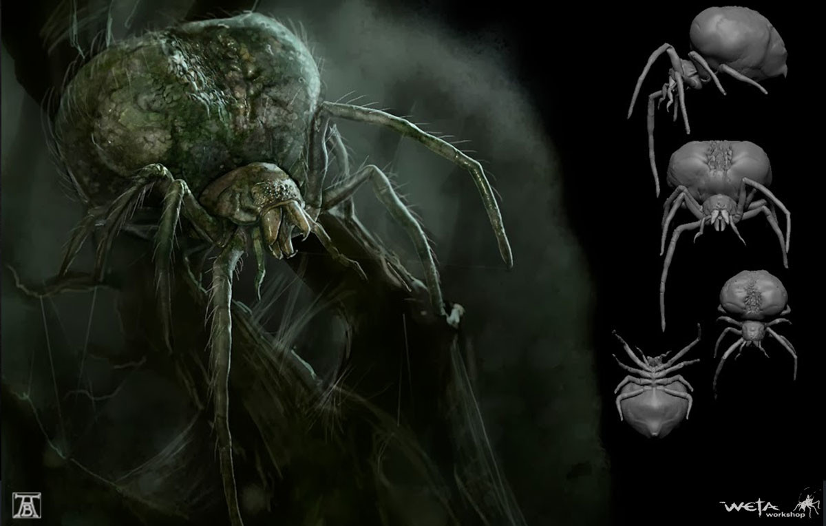 The Hobbit The Desolation Of Smaug Mirkwood Spiders