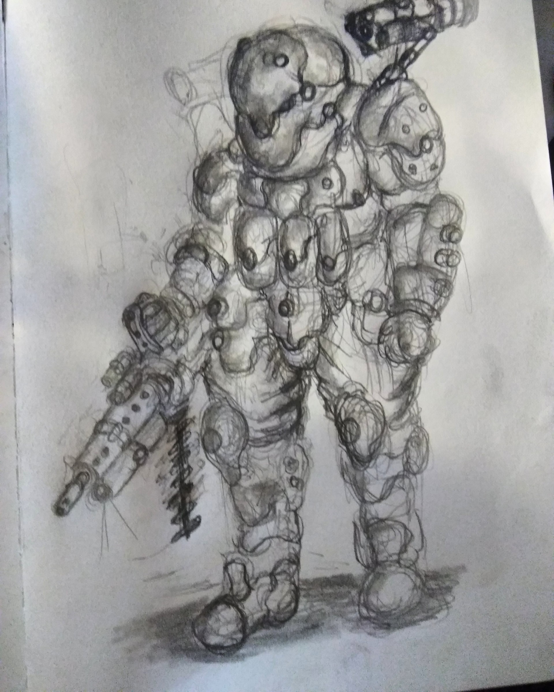 ArtStation - Heavy body armor sketches