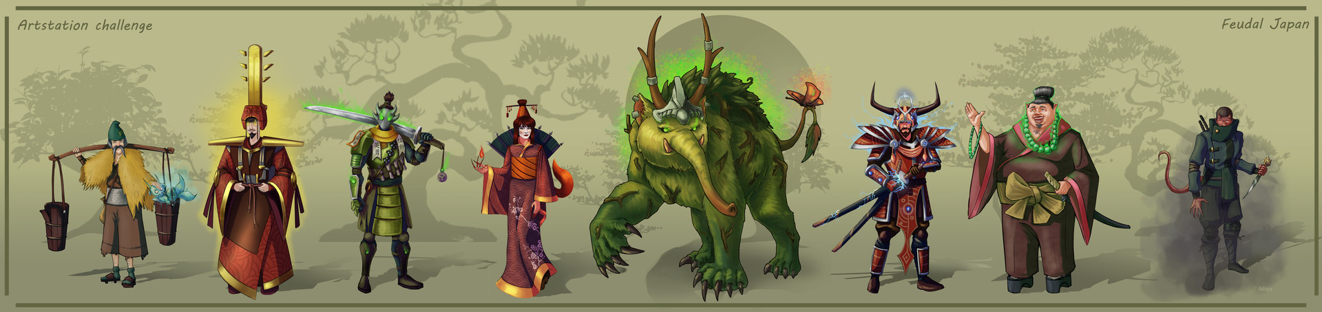 ArtStation - Characters "Feudal Japan"