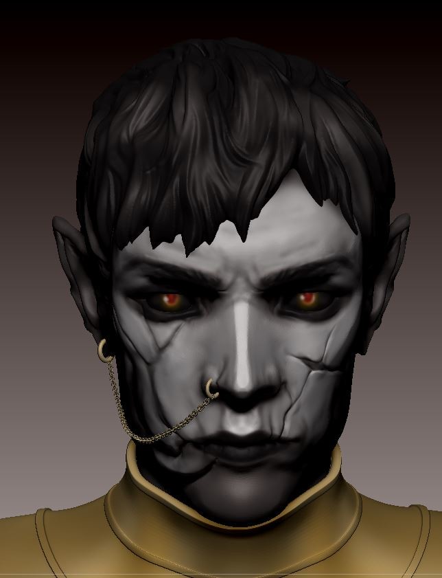 ArtStation - Vampire Over thrower Poly Paint