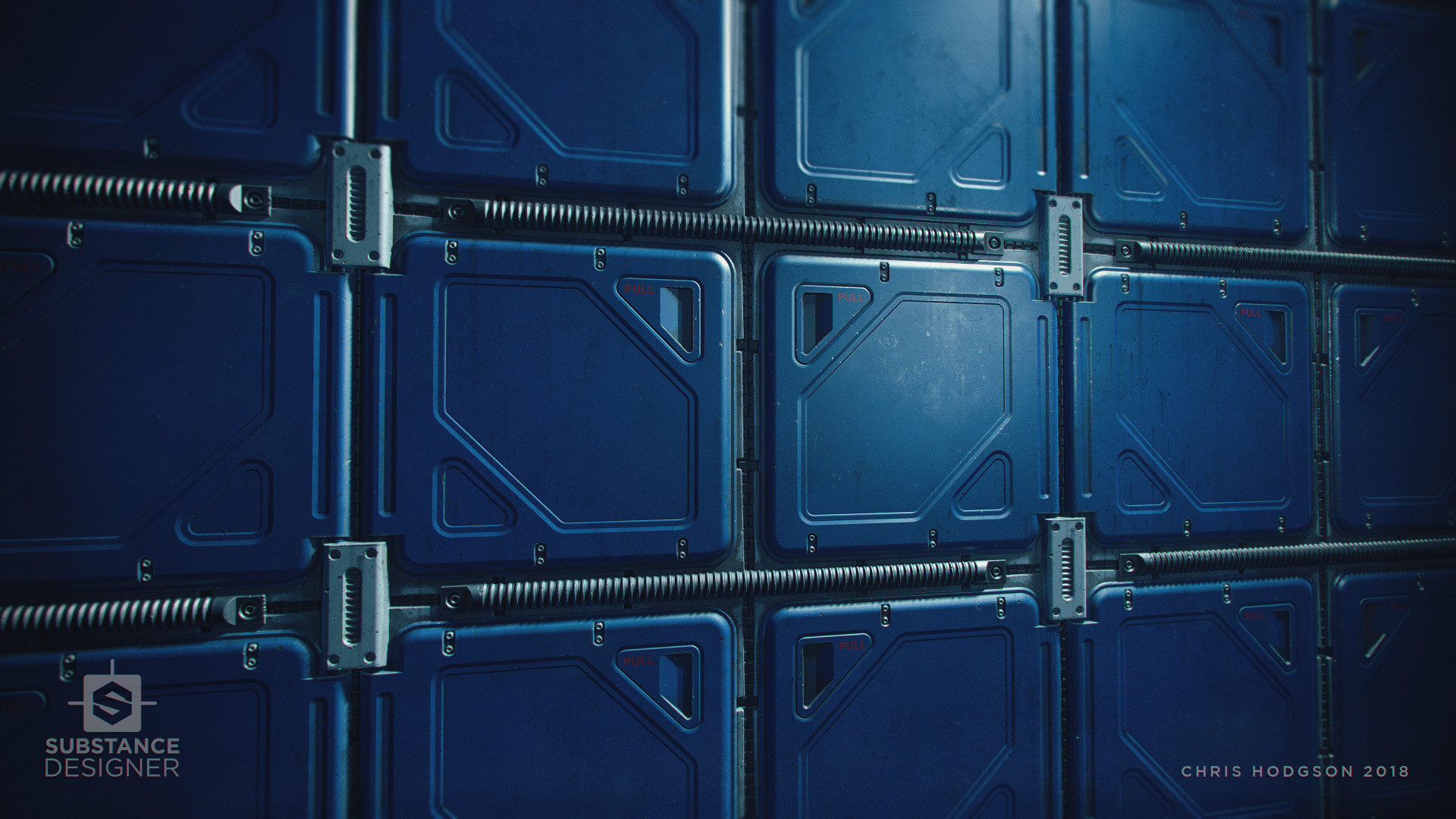 Chris Hodgson - Sci-Fi Wall Storage Unit