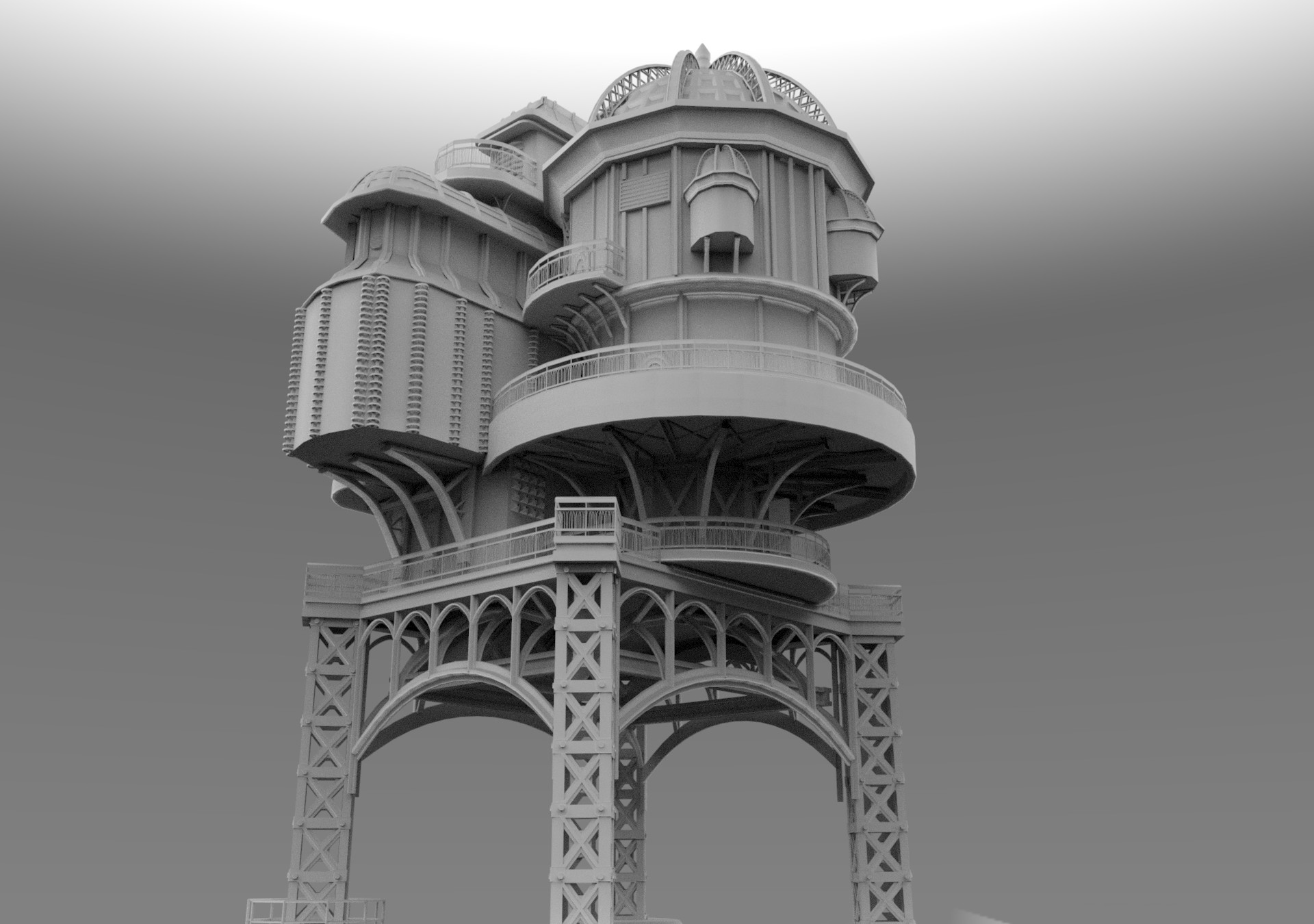 ArtStation - steampunk building