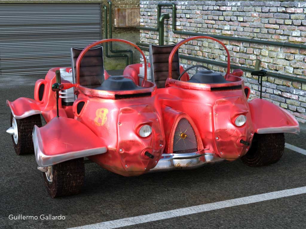 ArtStation - Red riding vehicle