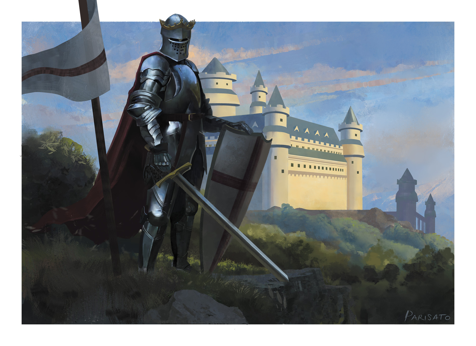 ArtStation - Knight Arthur fantasized version