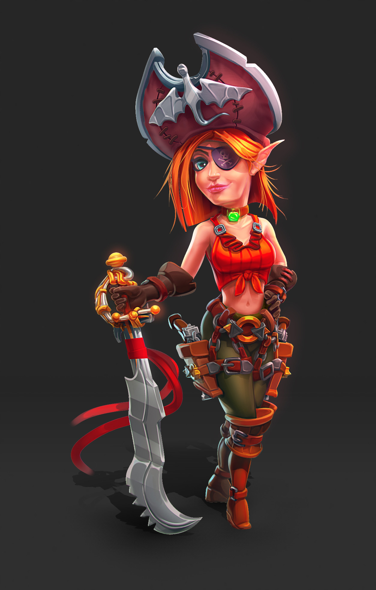 ArtStation - Girl elf pirate