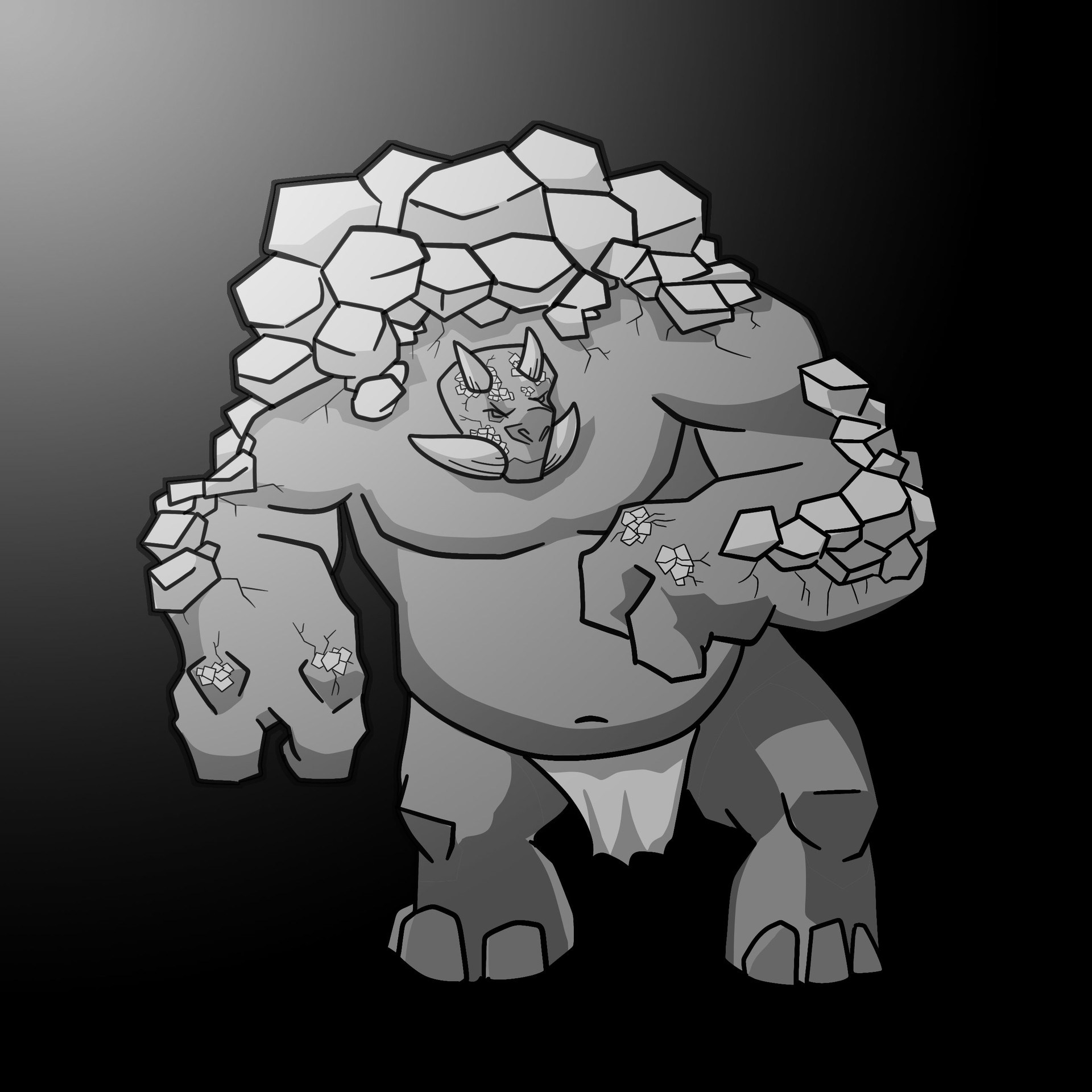 ArtStation - Rock Monster