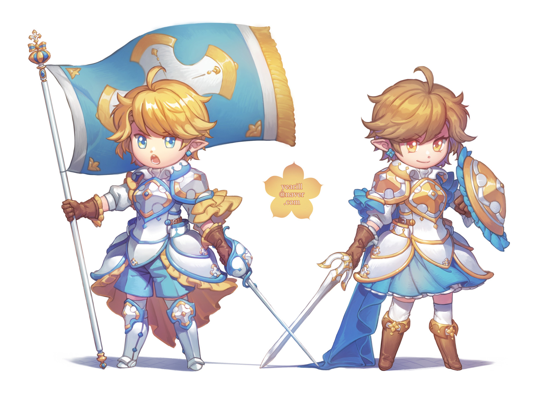 ArtStation - twins knights
