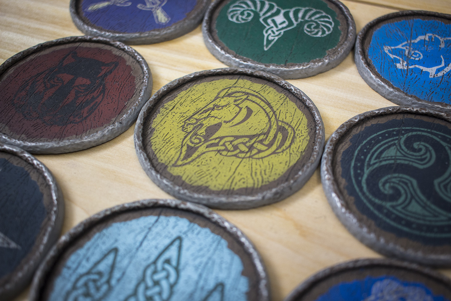 Eric Newgard - Skyrim- Shield Coasters