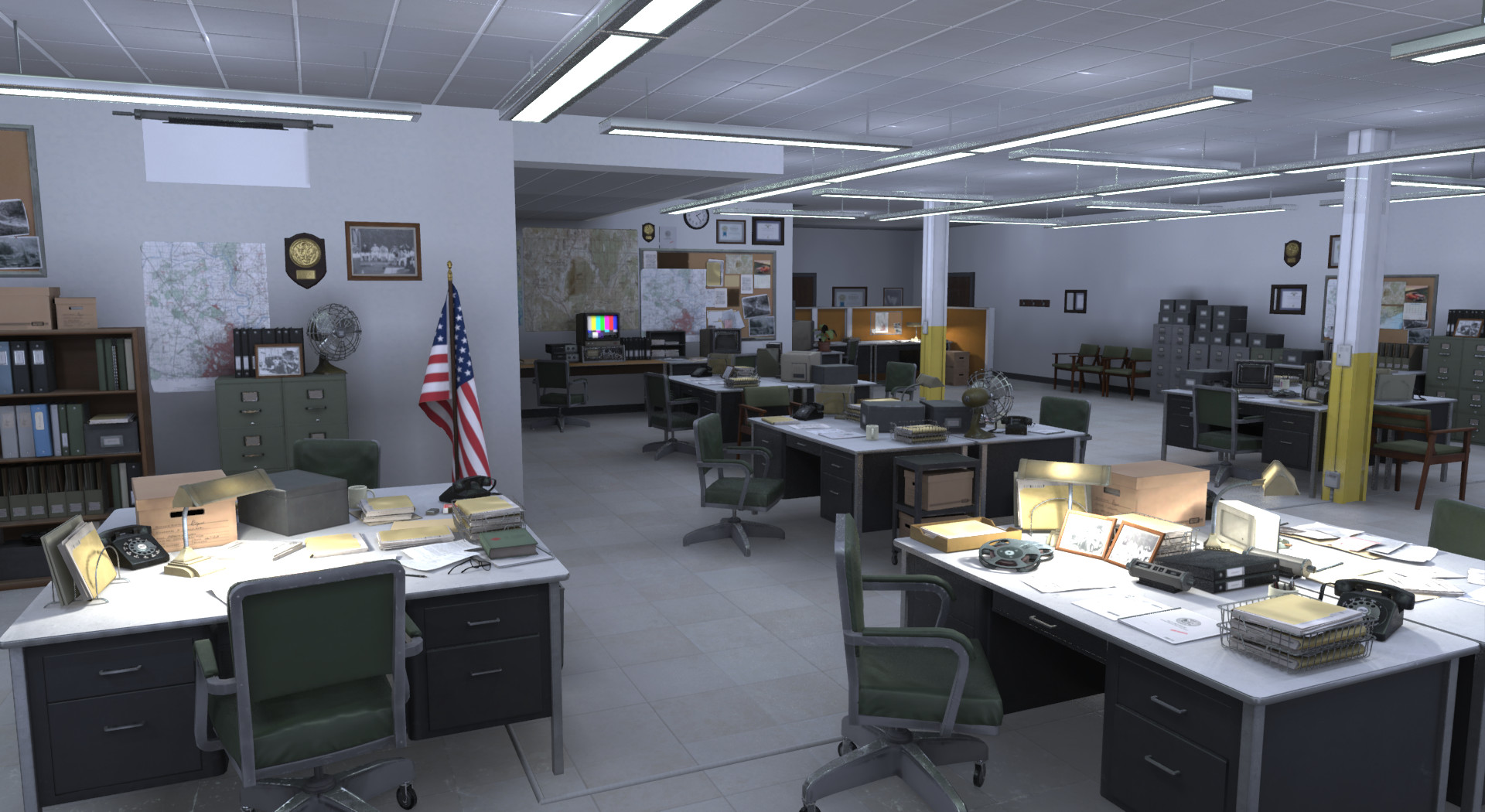 Martin Molnar - Retro Police Station - Office