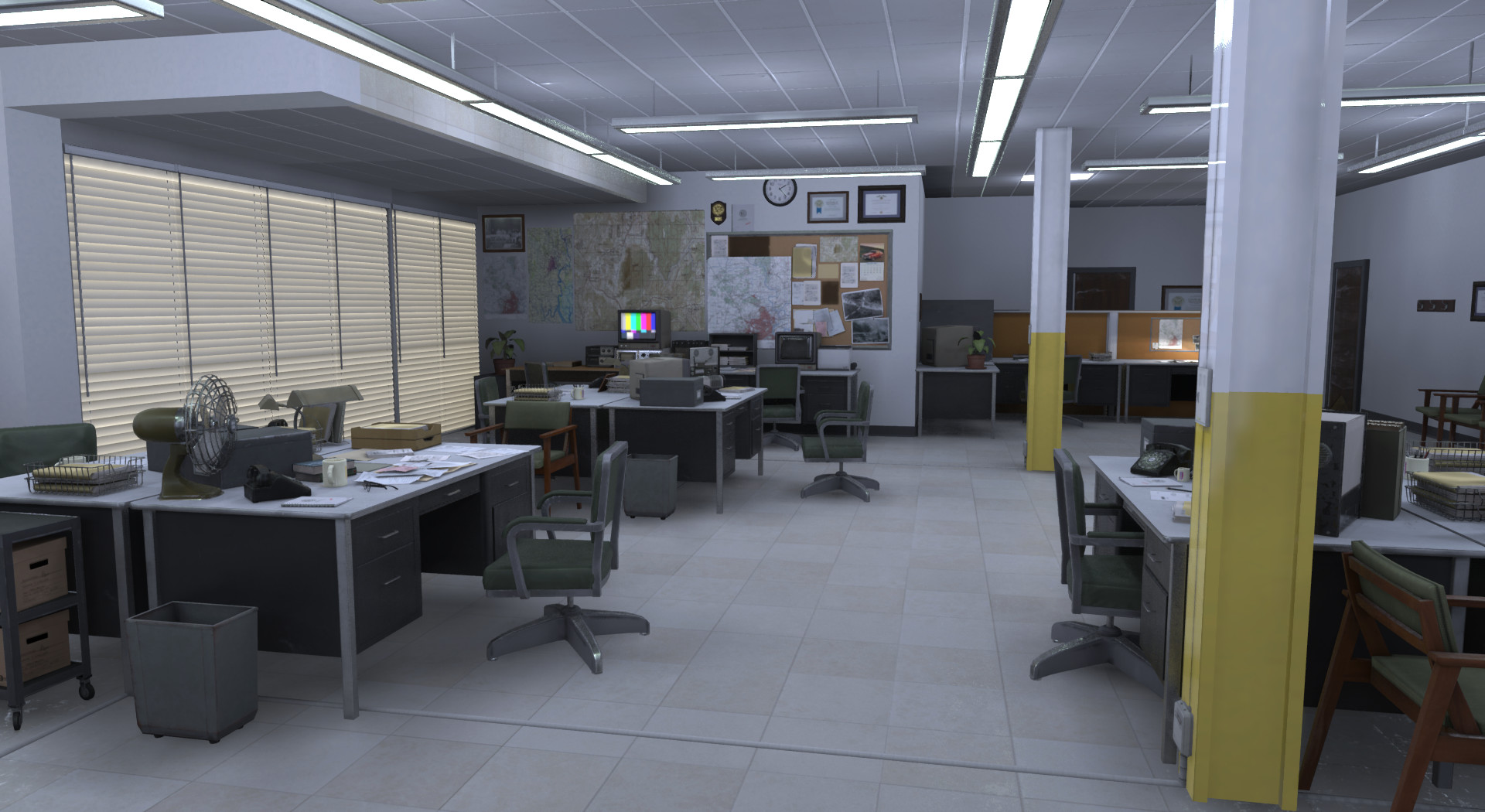 Martin Molnar - Retro Police Station - Office