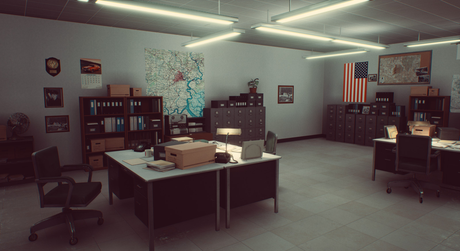 Martin Molnar - Retro Police Station - Office