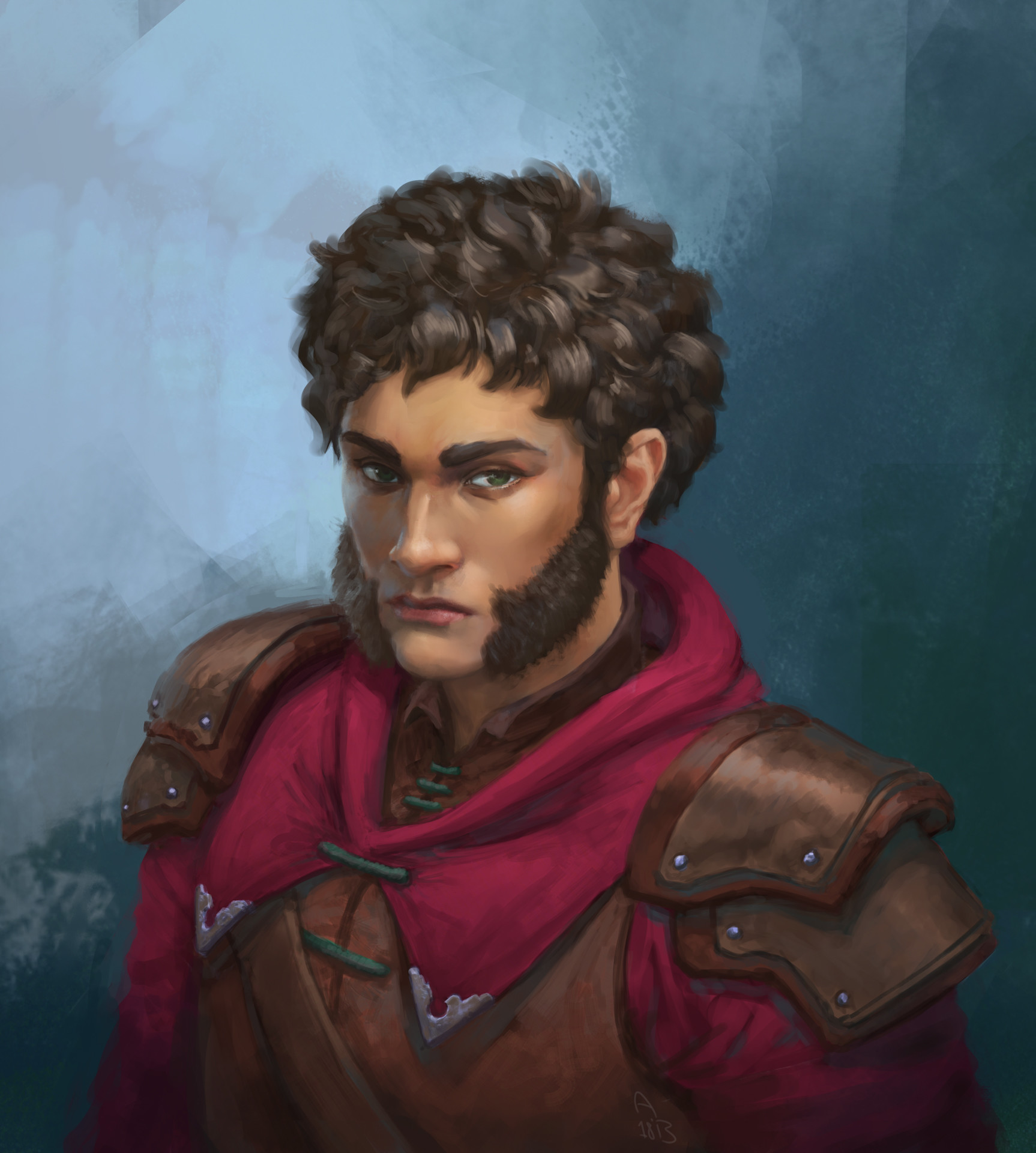 Halfling Rogue by Adam Barker | Character portraits, Fantasy character ...