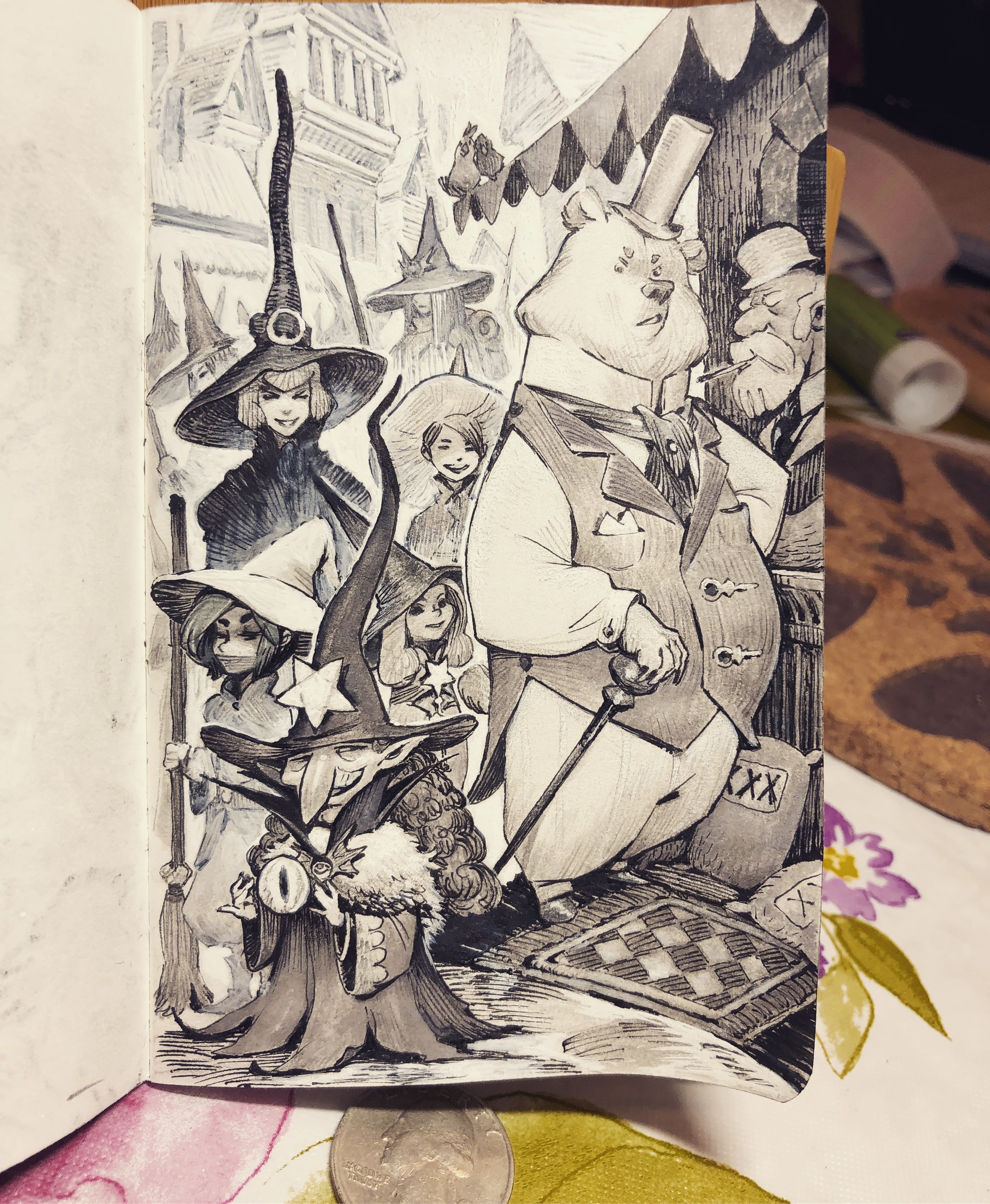 ArtStation - Inktober #8: “There Goes the Neighborhood...”