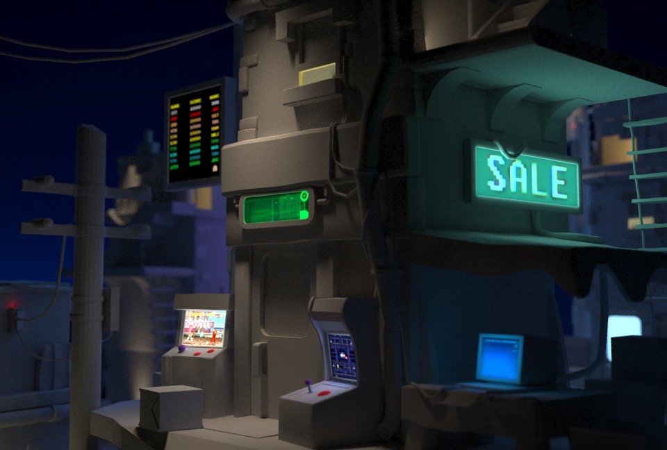 ArtStation - Retro Futuristic City