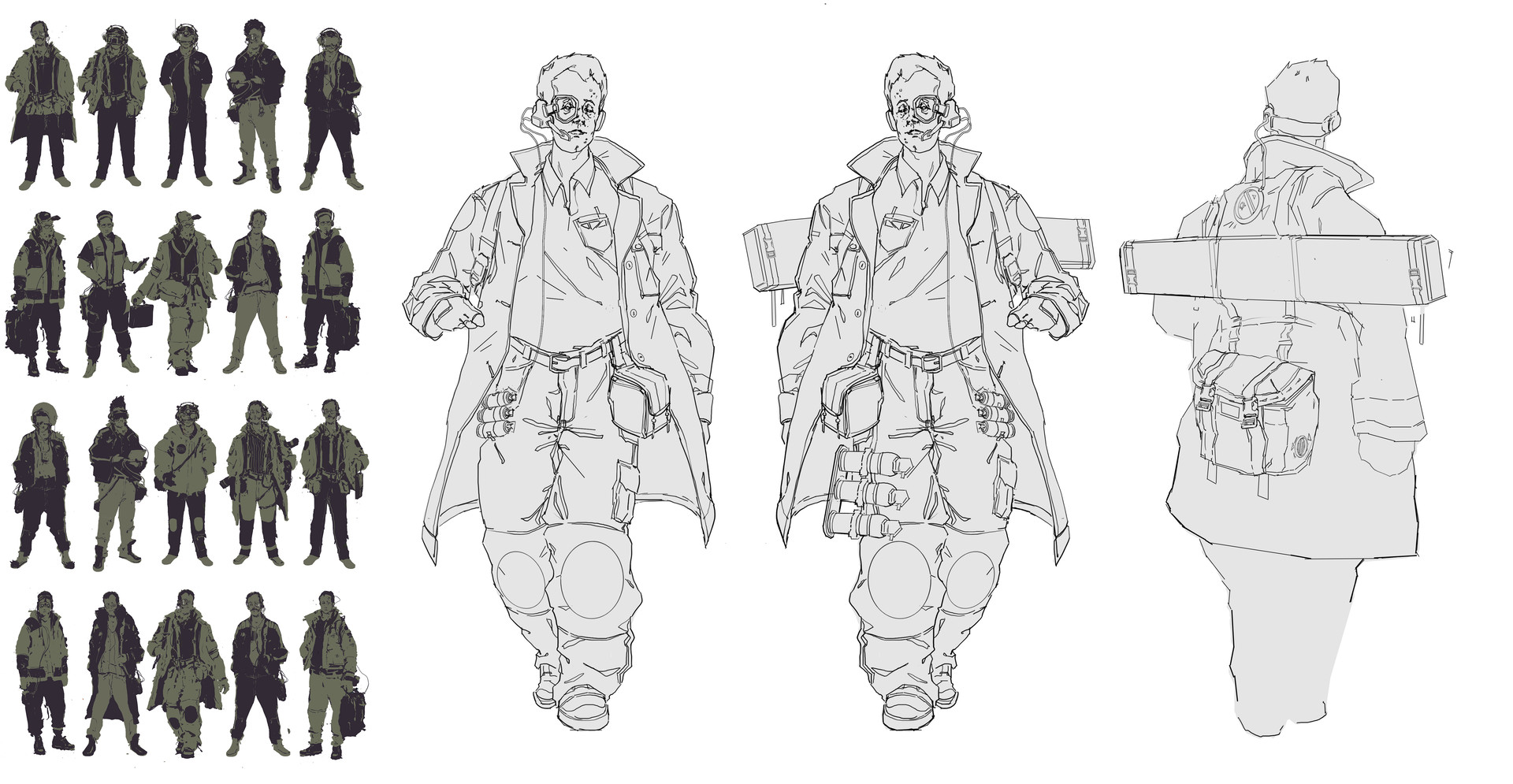 ArtStation - Cyber Punk Technician Line Work