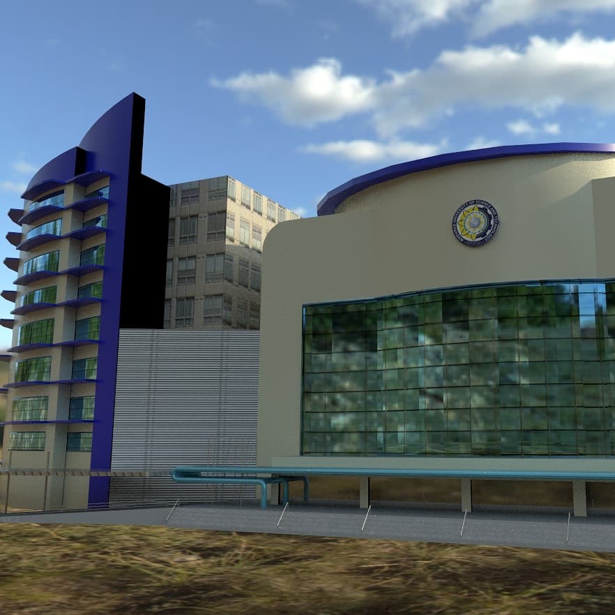 ArtStation - 3D Model School Building