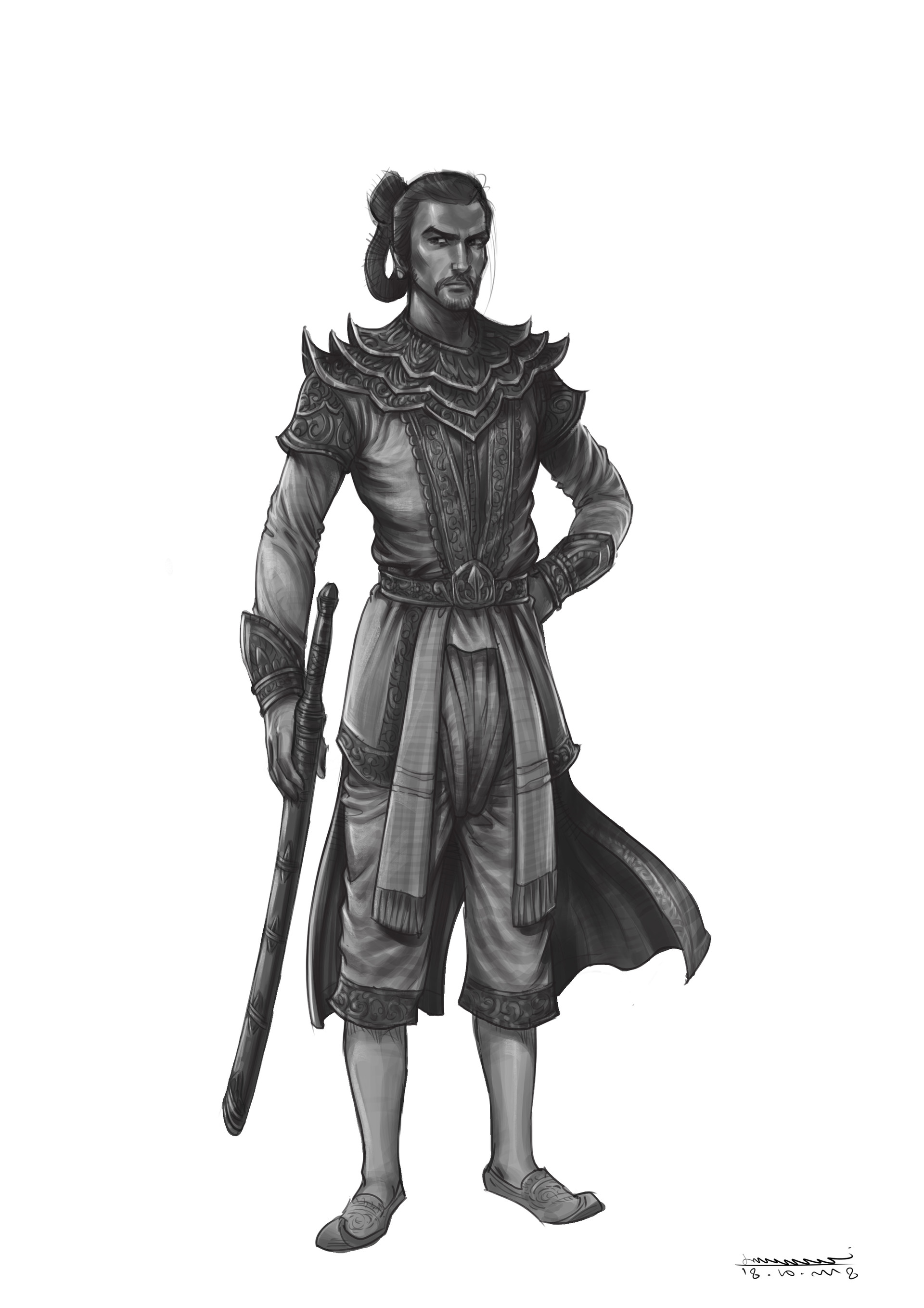 ArtStation - myanmar sit thu gyi{myanmar legendary warrior} bayint naung