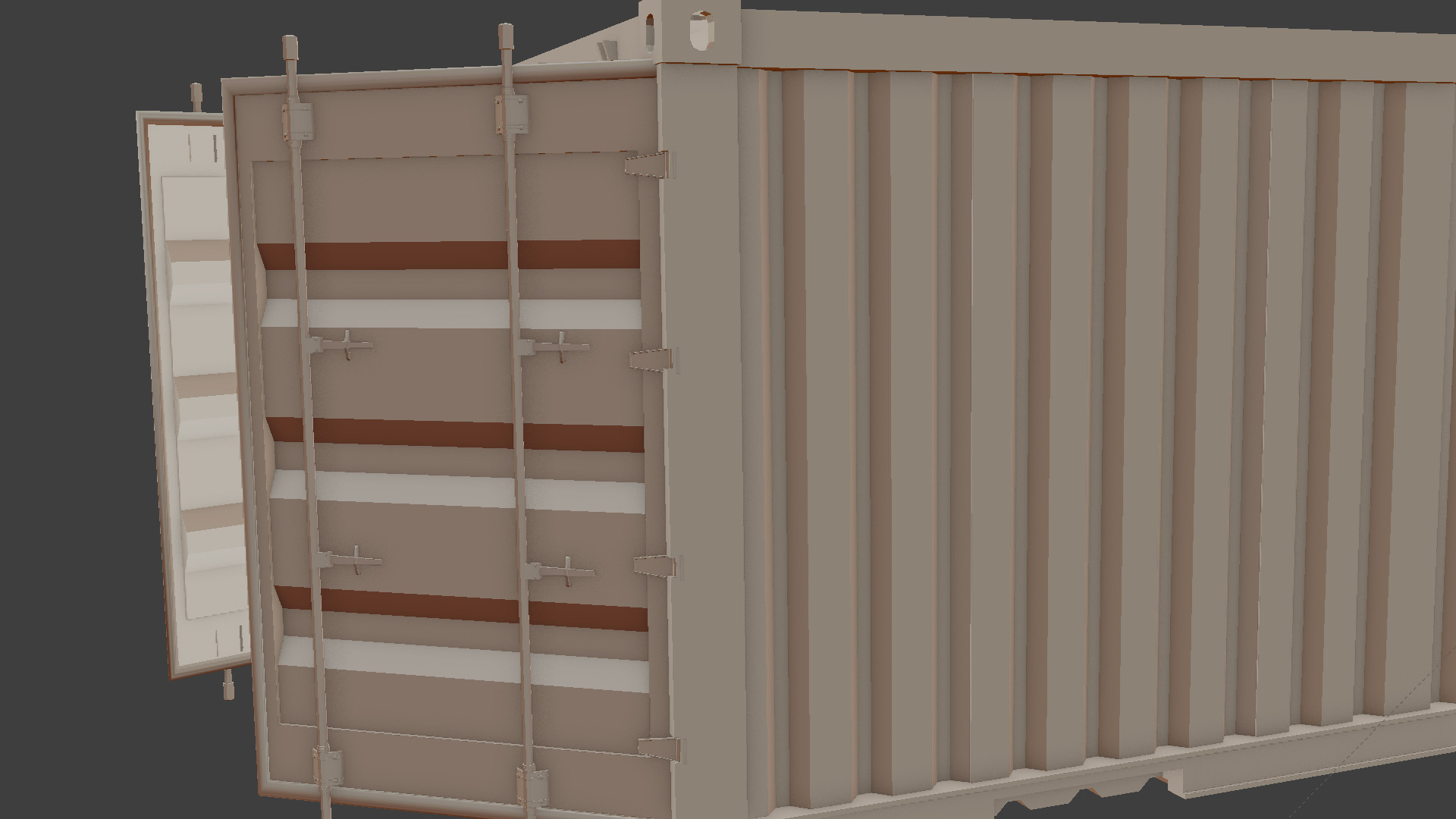 Esmilesvfx Businge Ismail - shipping container made in blender