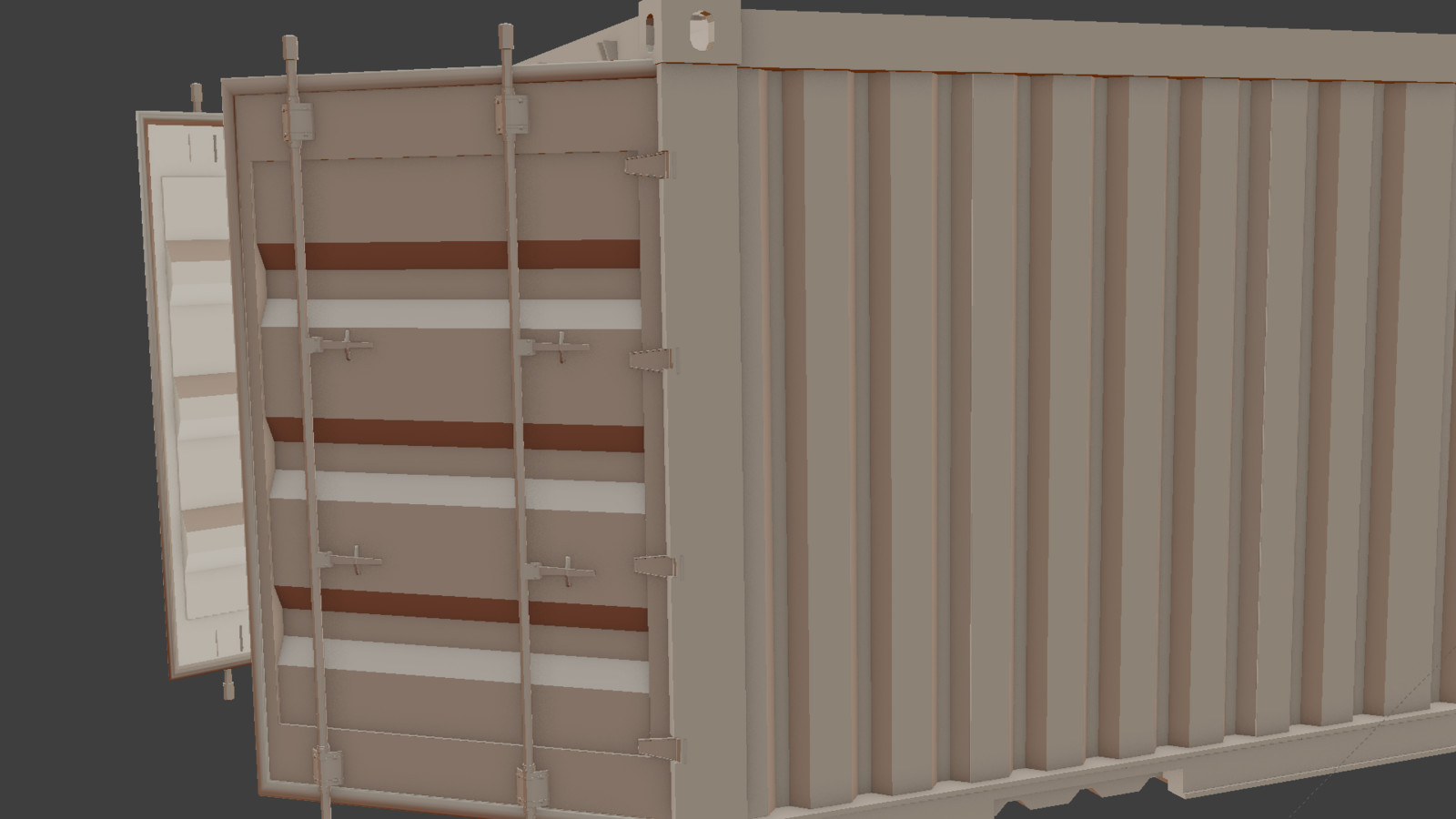 Esmilesvfx Businge Ismail - shipping container made in blender