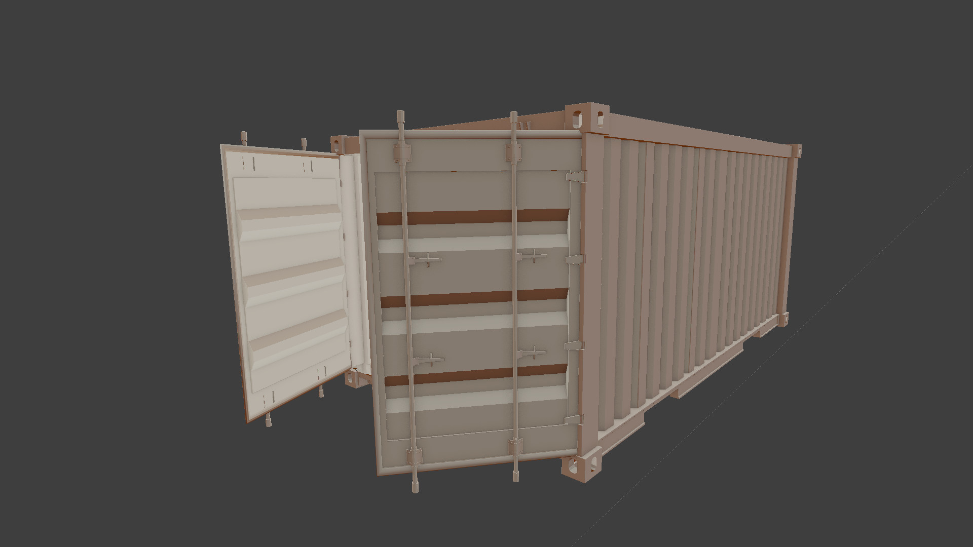 Esmilesvfx Businge Ismail - shipping container made in blender