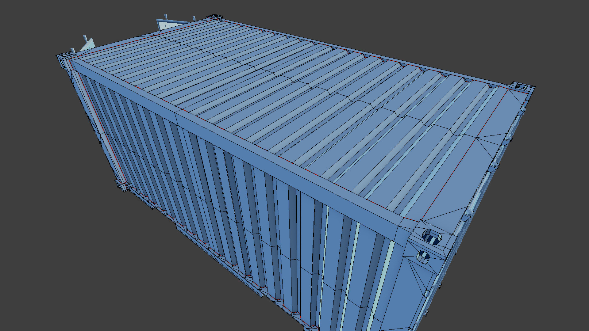 Esmilesvfx Businge Ismail - shipping container made in blender