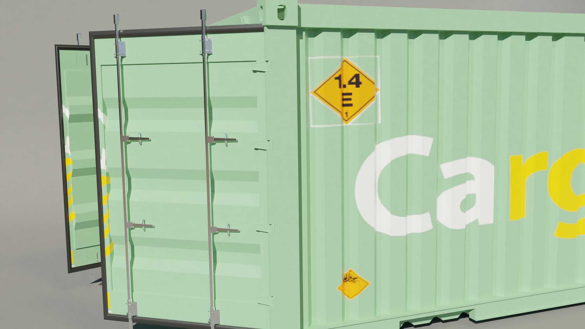 Esmilesvfx Businge Ismail - shipping container made in blender