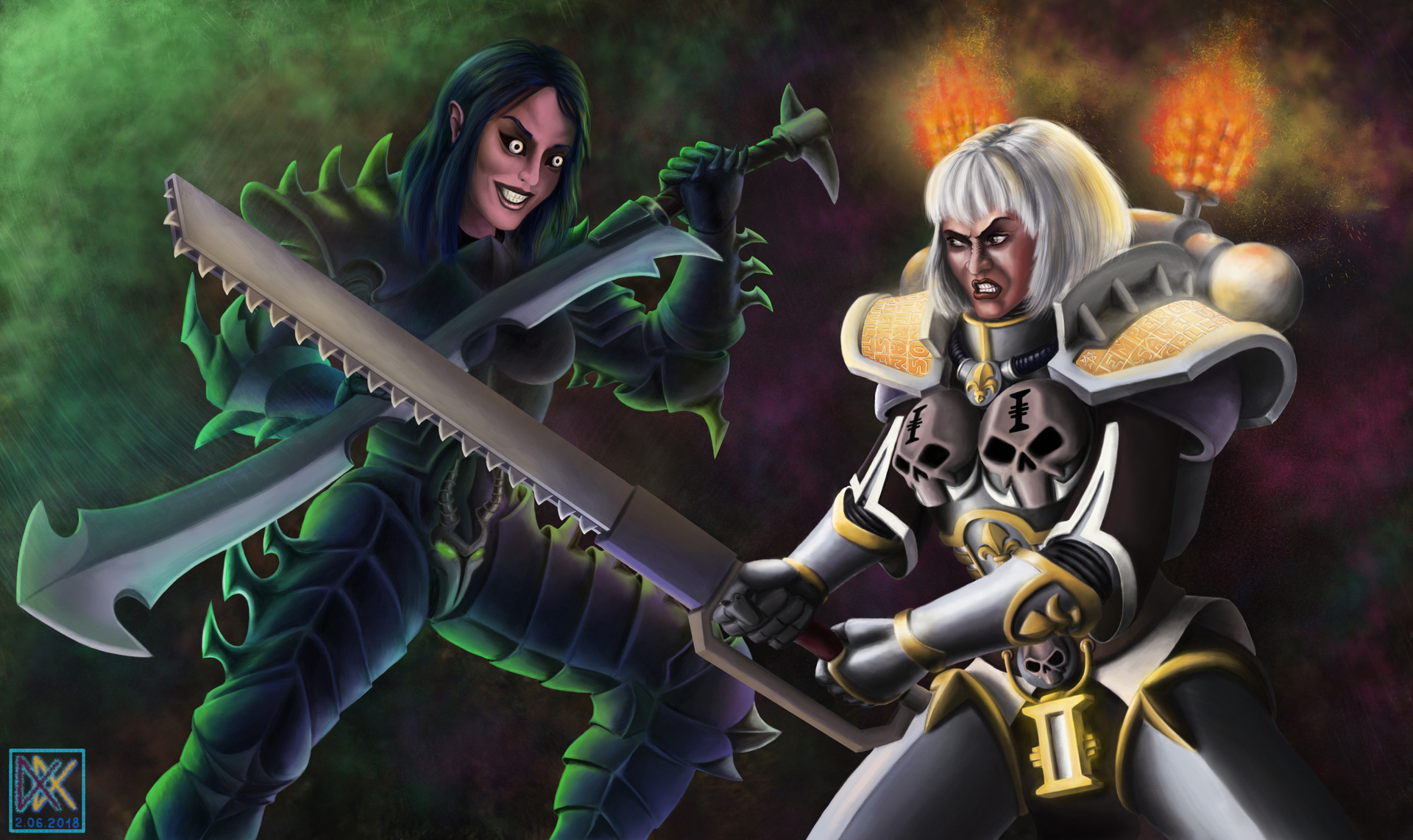 ArtStation - Warhammer 40k, Duel