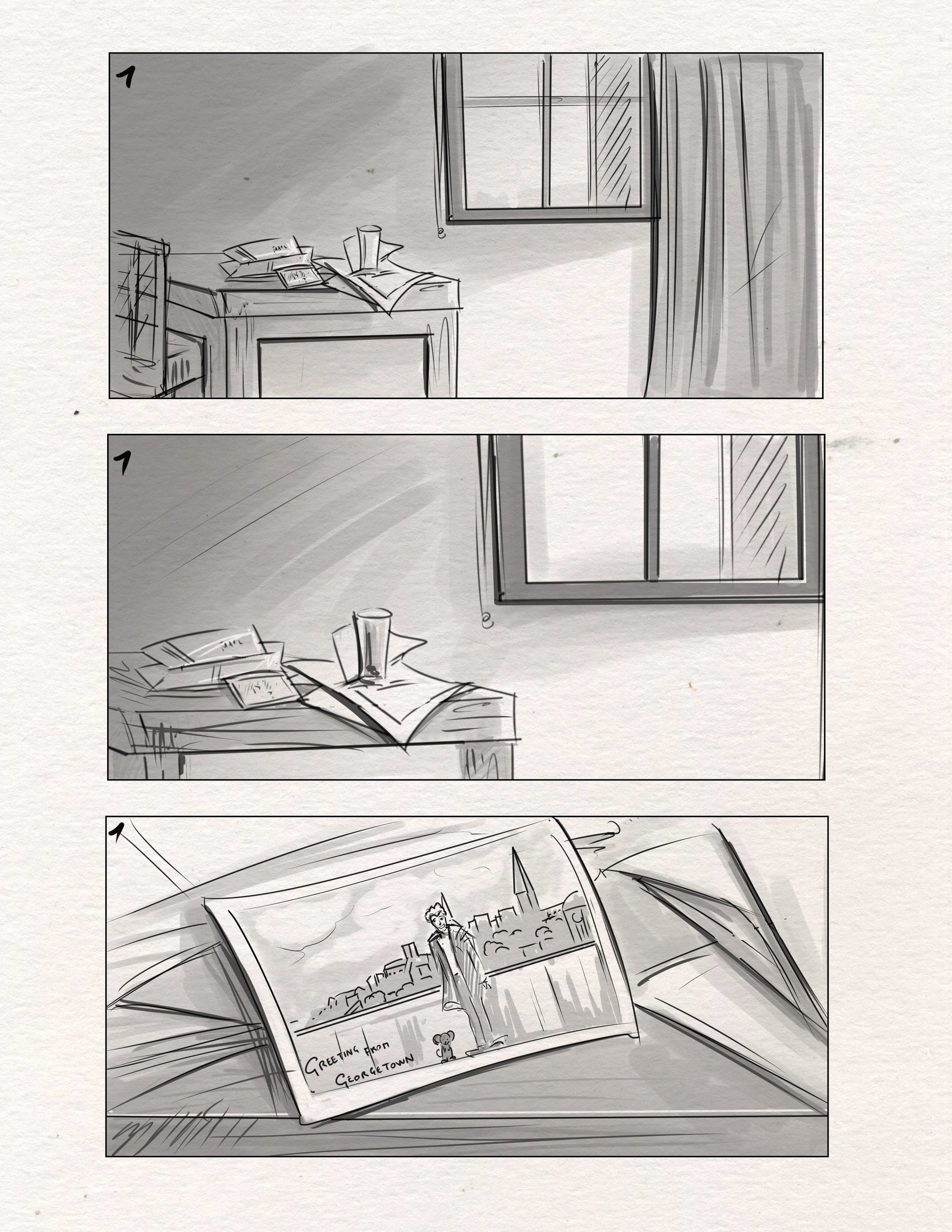 ArtStation - Storyboard for Brian Sickles