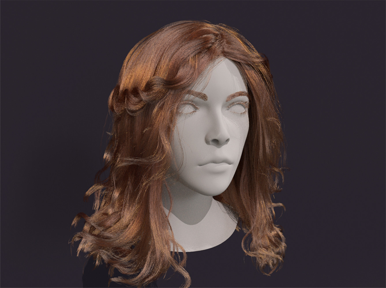 Julia Harbar - Realistic hair with Xgen Maya.