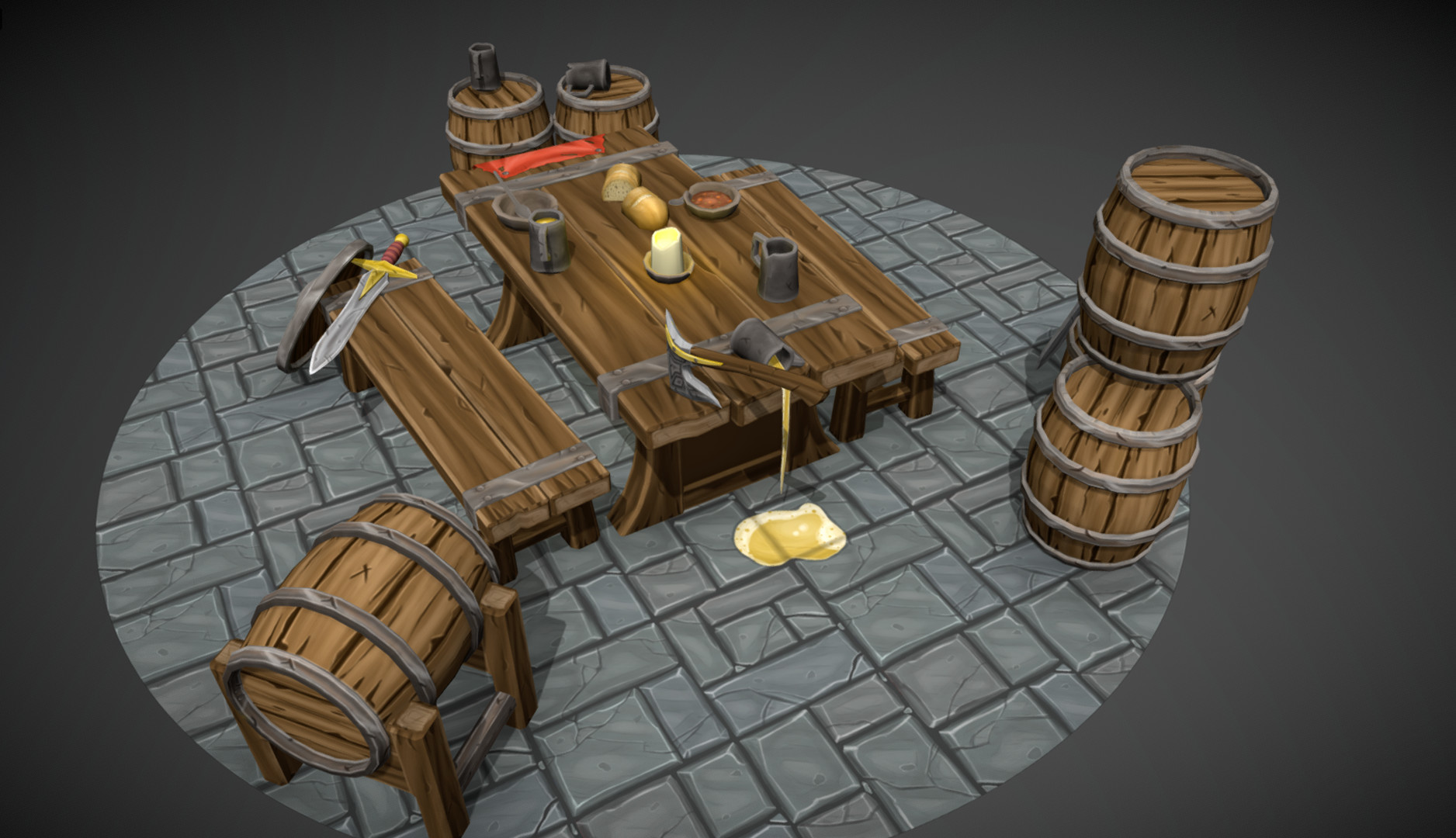 Calvin Chandler - Stylized Tavern Interior