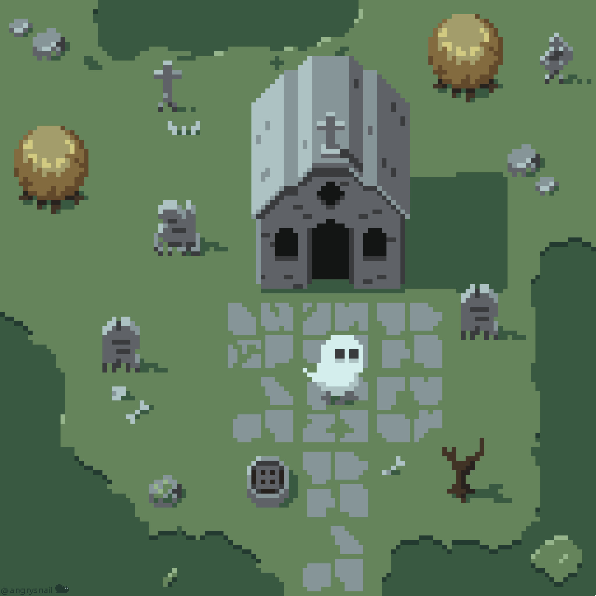 ArtStation - Graveyard tileset