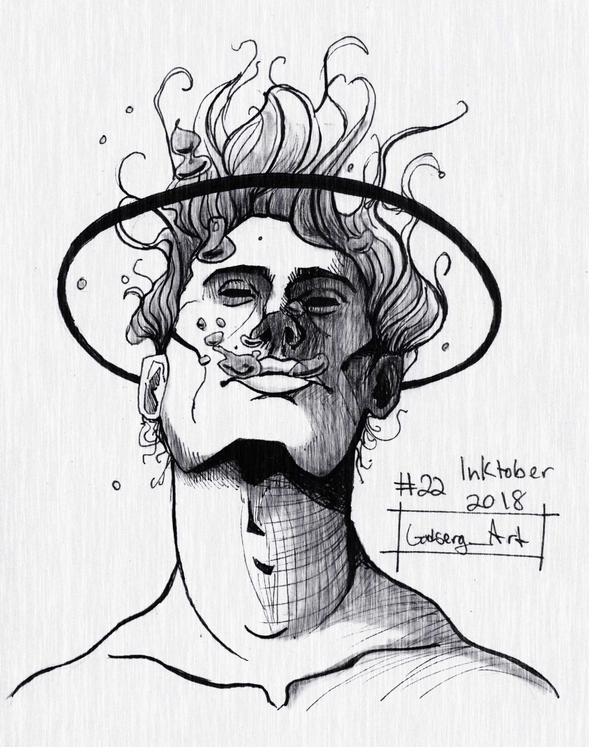 ArtStation - "Breathless" Inktober 2018