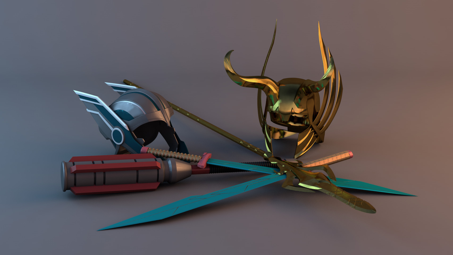 ArtStation - Thor props, Kristian Berget