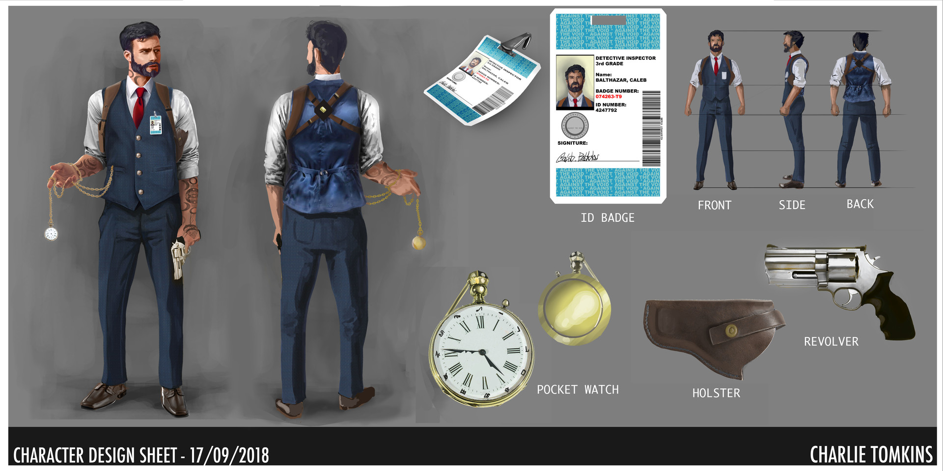 ArtStation - Detective_CharacterSheet