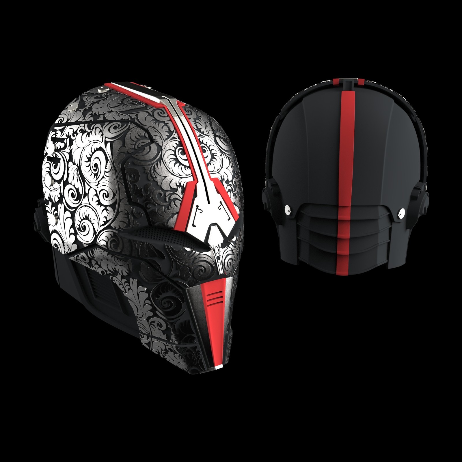 SteelWolf - Lord Adraas from Star Wars Helmet for Cosplay Suit