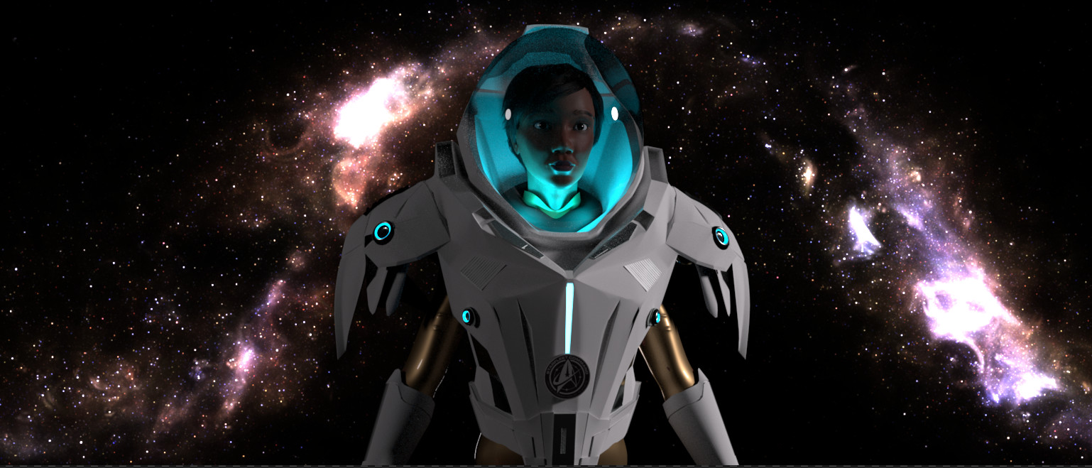 William Blake - Star Trek Michael Burnham with EVO suit