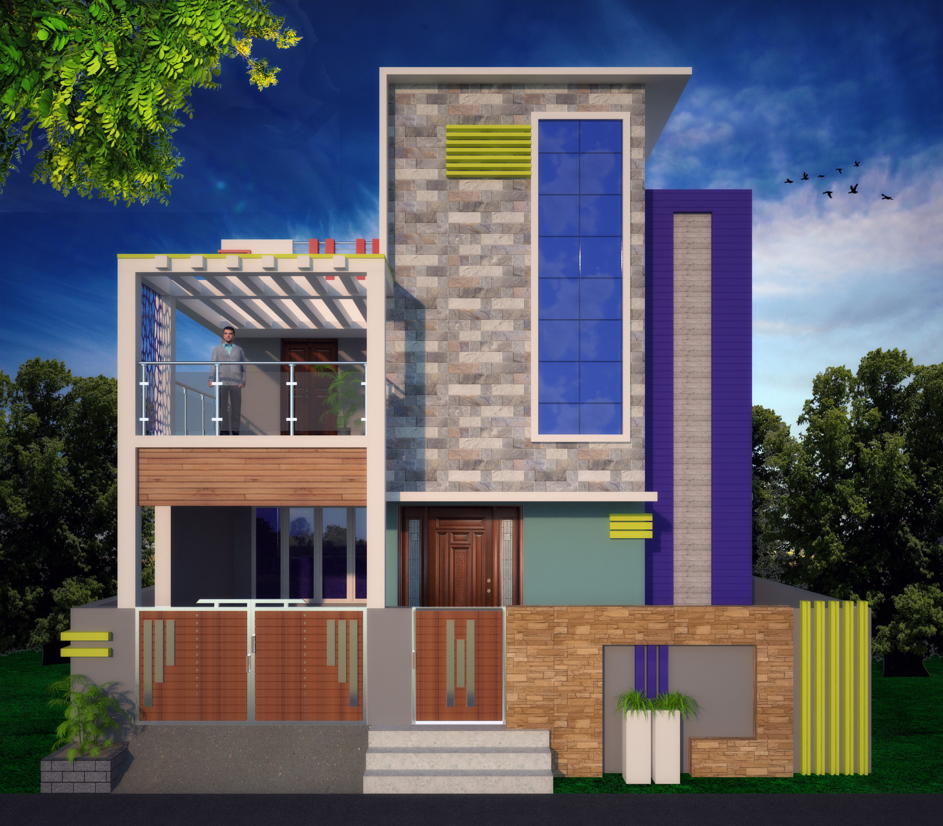 ArtStation - Residential Building - Elevation