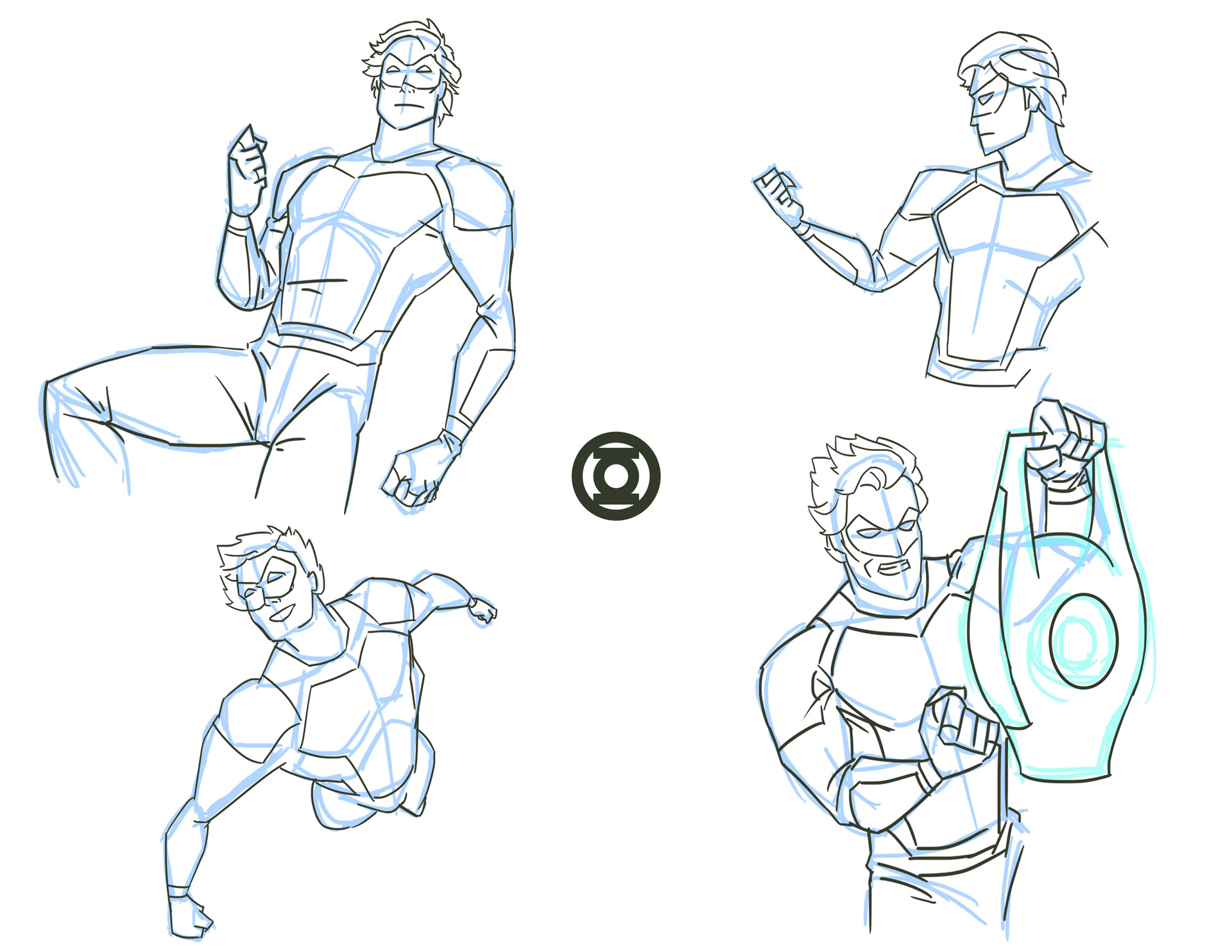 green lantern drawing reference