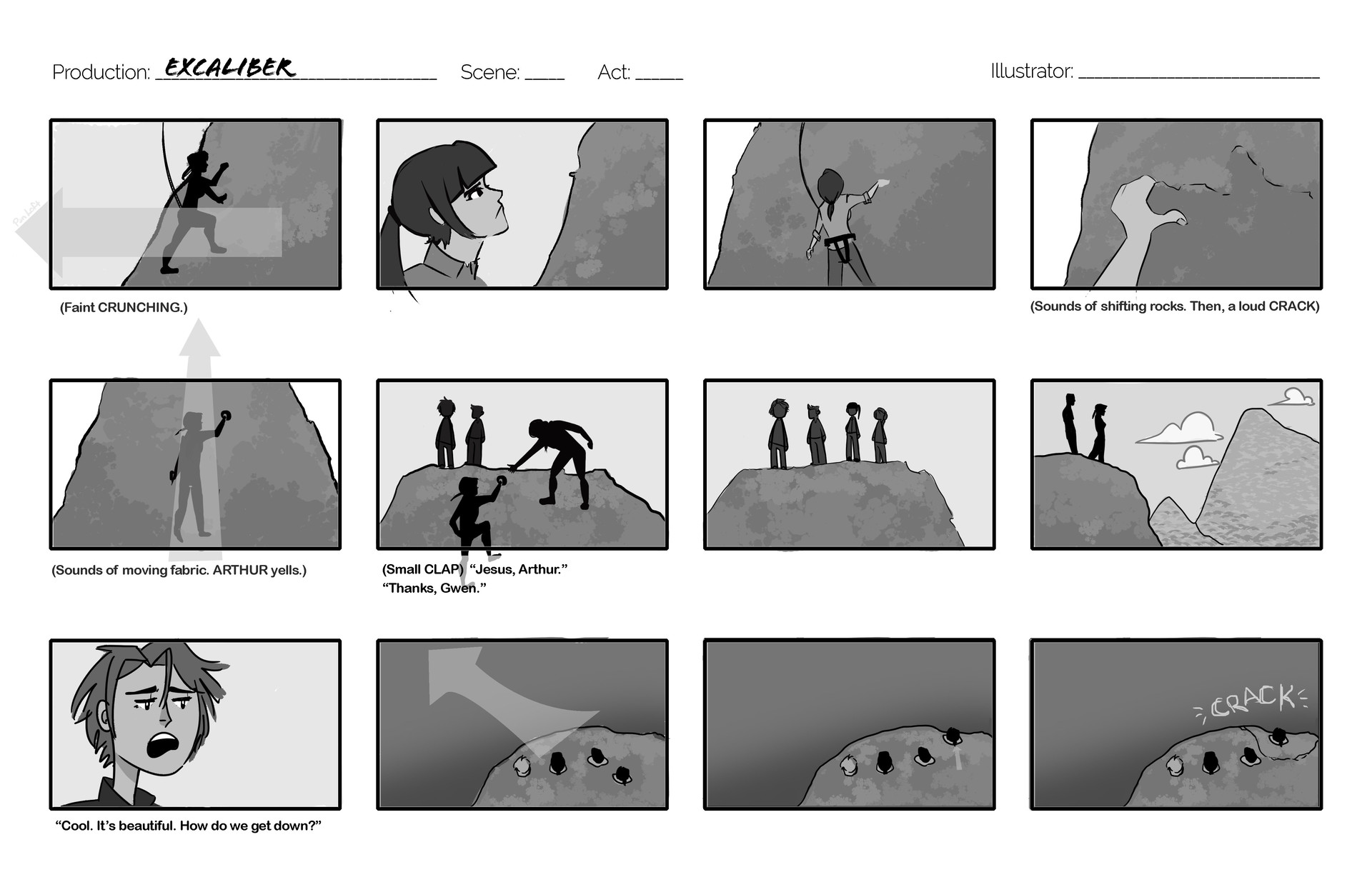 ArtStation - Excaliber Storyboards