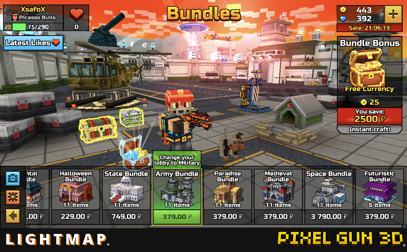 Alexey Safonov - Pixel Gun 3D - Lobby bundles (2016-2018)