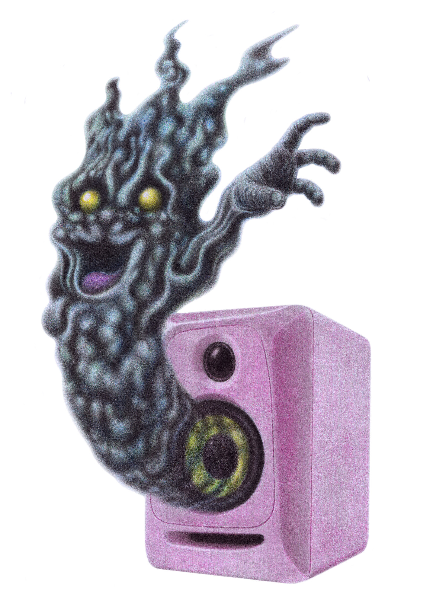 ArtStation - Ghost in speaker.