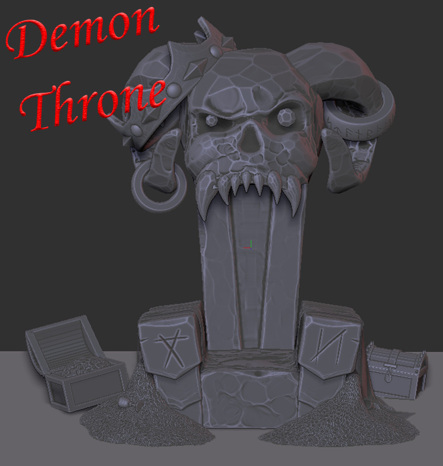 ArtStation - Stylized Demon Throne